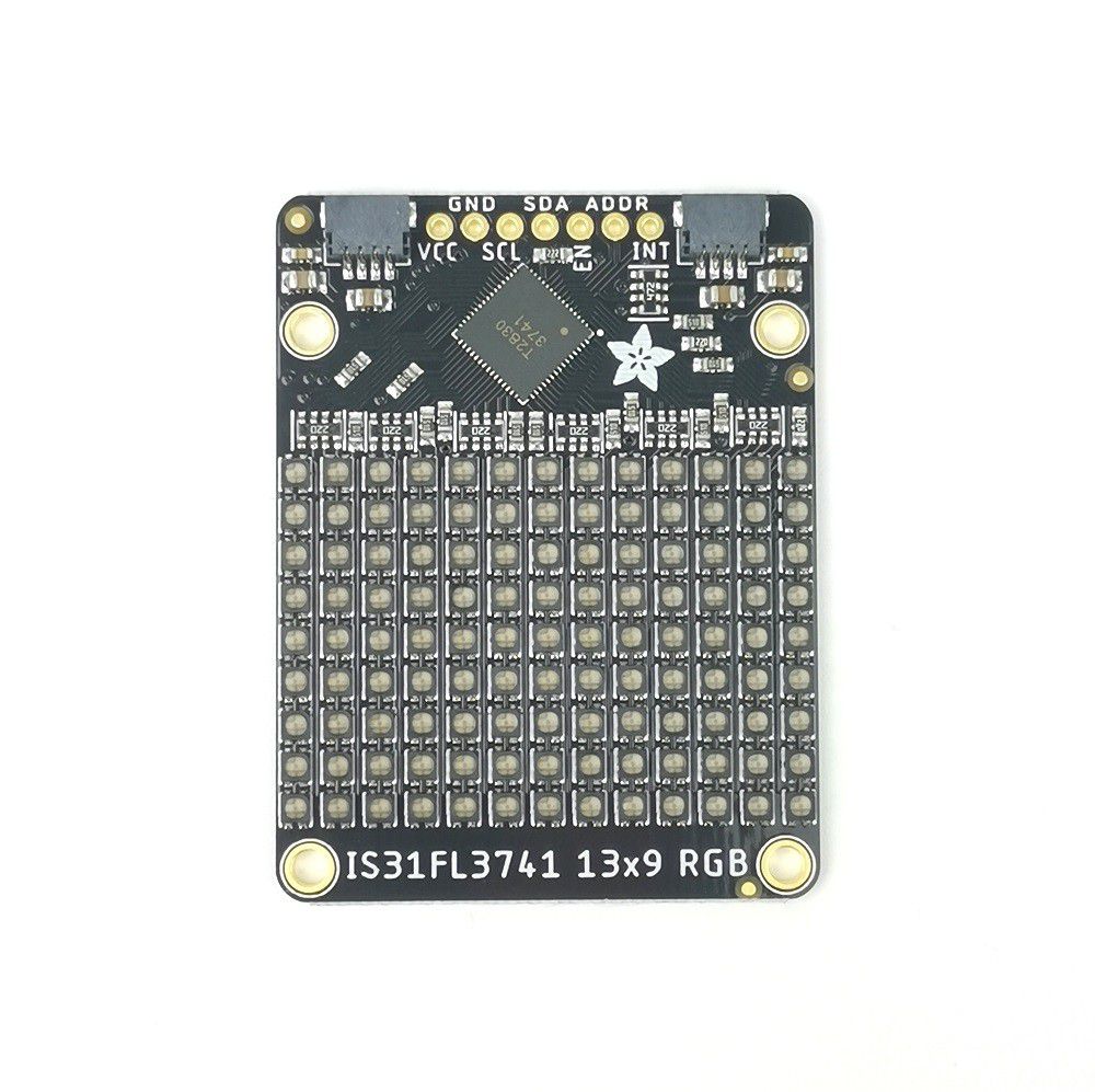 Adafruit Is31fl3741 13x9 Pwm Rgb Led Matrix Driver Stemma Qt Qwiic 